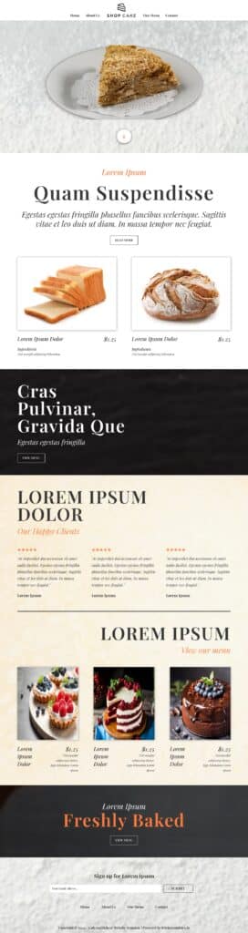 Cafe and Bakery Website Template – Cafe and Bakery Website Template By ...
